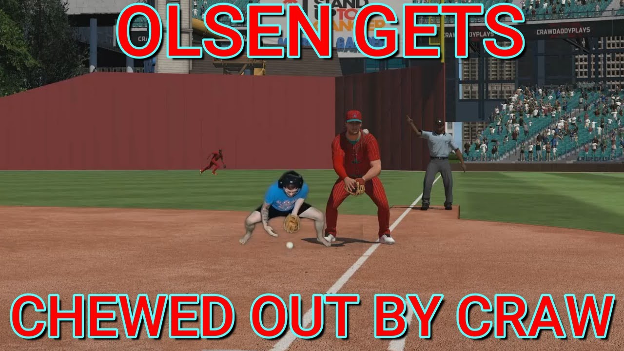 OLSEN GETS CHEWED OUT BY CRAW... MLB THE SHOW 23 DIAMOND DYNASTY - YouTube
