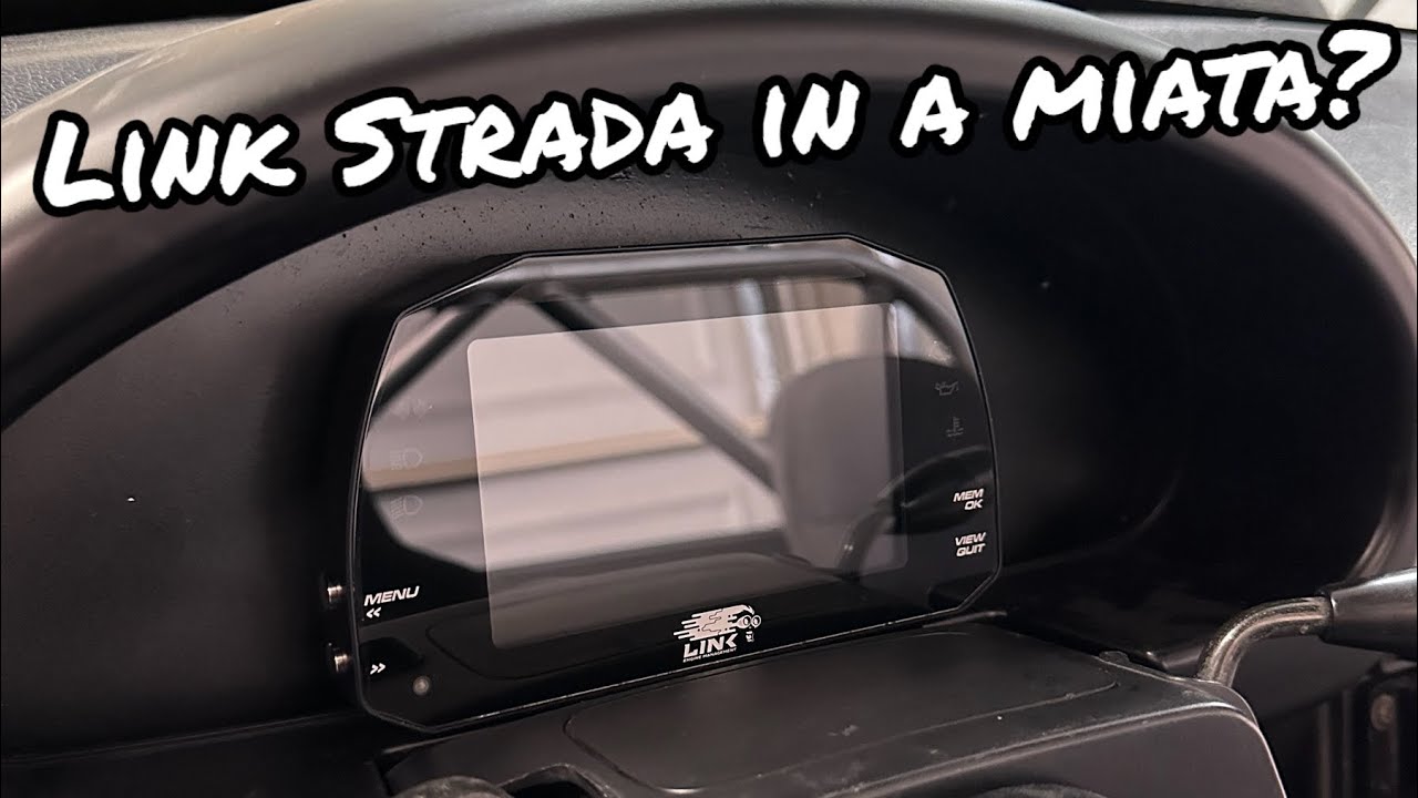 How to install a Link Strada Dash…in a Miata! - YouTube