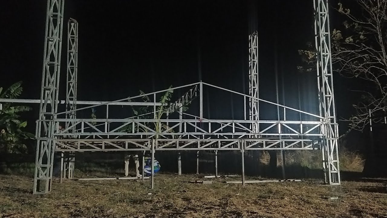 Cara merakit panggung rigging 4X6 meter - YouTube