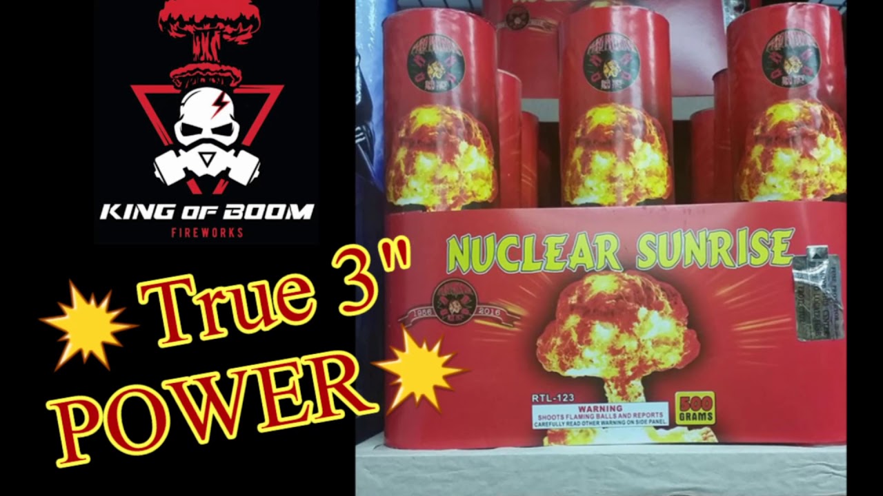 🔥Nuclear Sunrise🔥 TRUE 3" POWER _ King of BOOM Fireworks - YouTube