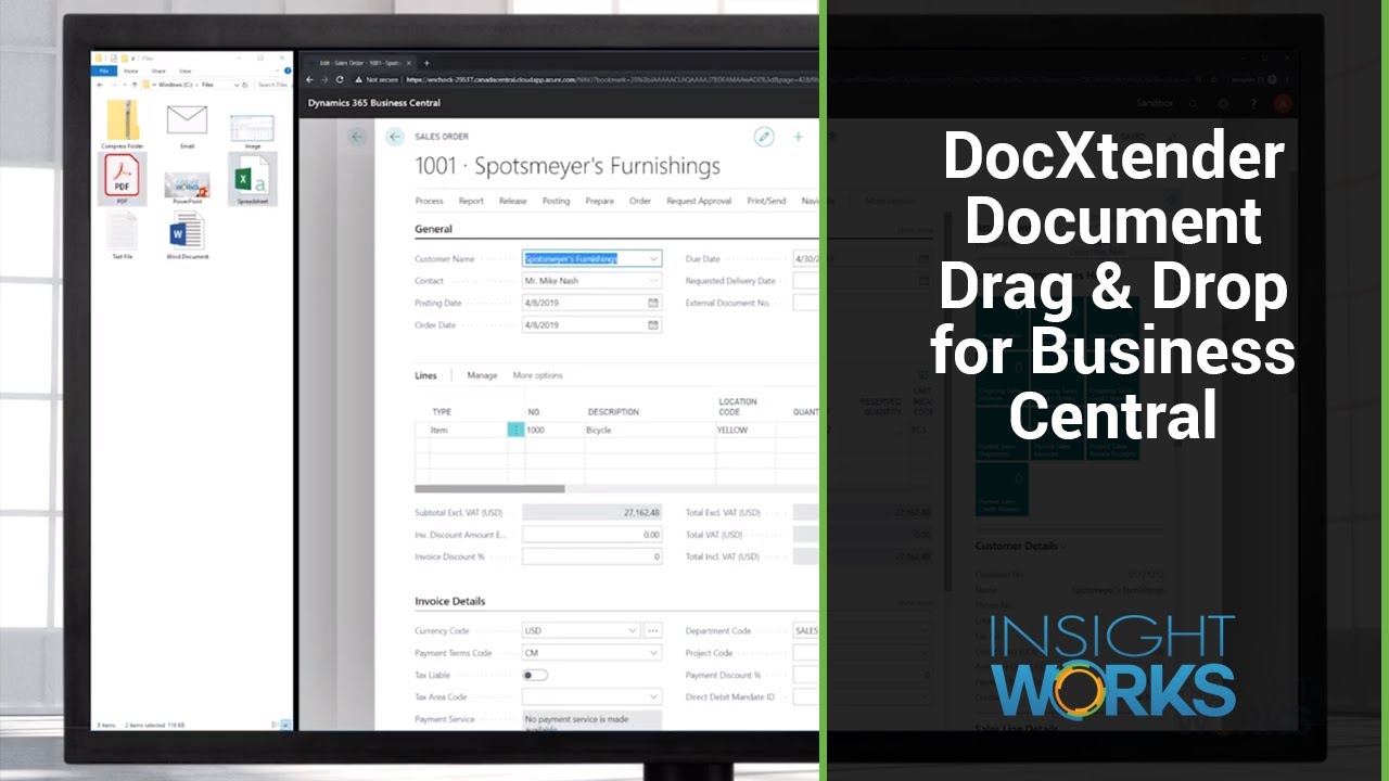 DocXtender: Document Drag & Drop for Business Central - YouTube