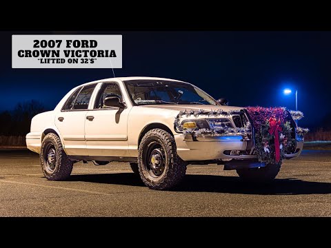 2007 FORD CROWN VICTORIA P71 3 INCH LIFT ON MUD TERRAIN WHEELS - YouTube