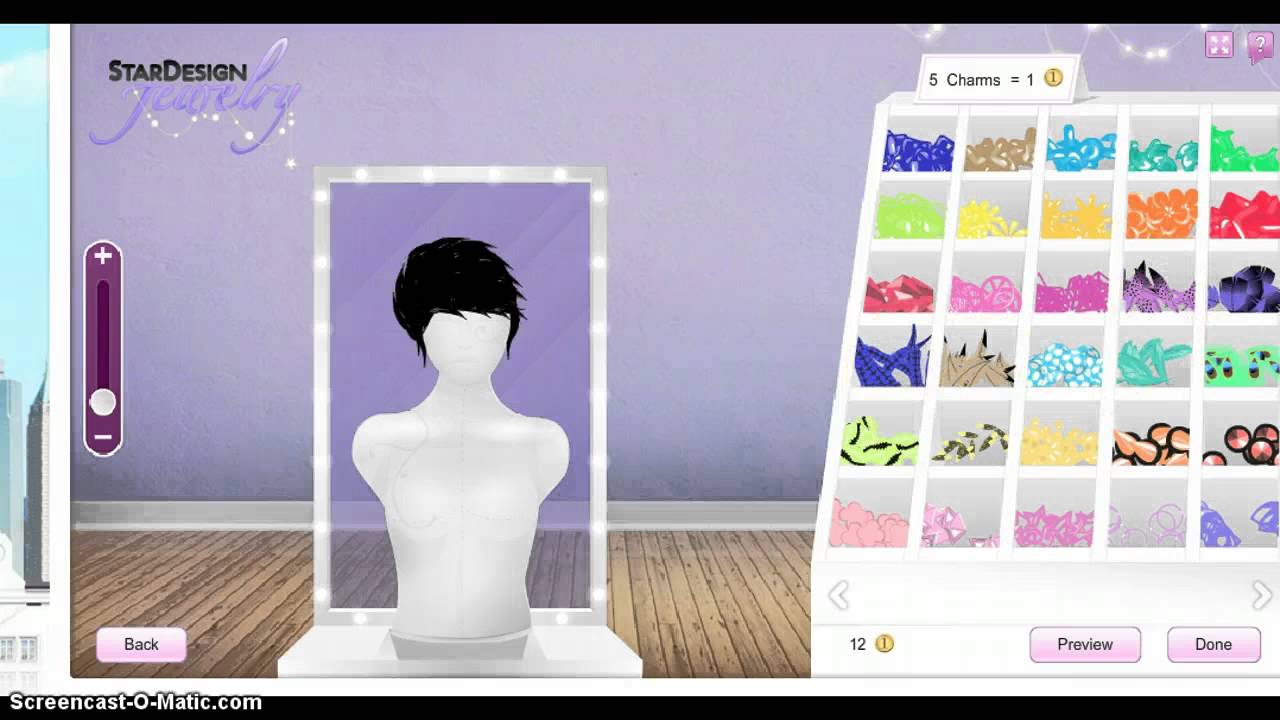 How To Make Stardoll Boy Hair ( black ) - YouTube