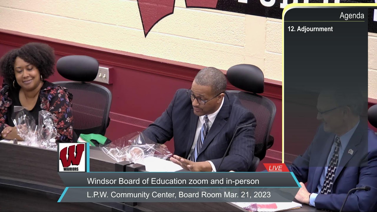 Windsor Board Of Education Regular Meeting Youtube