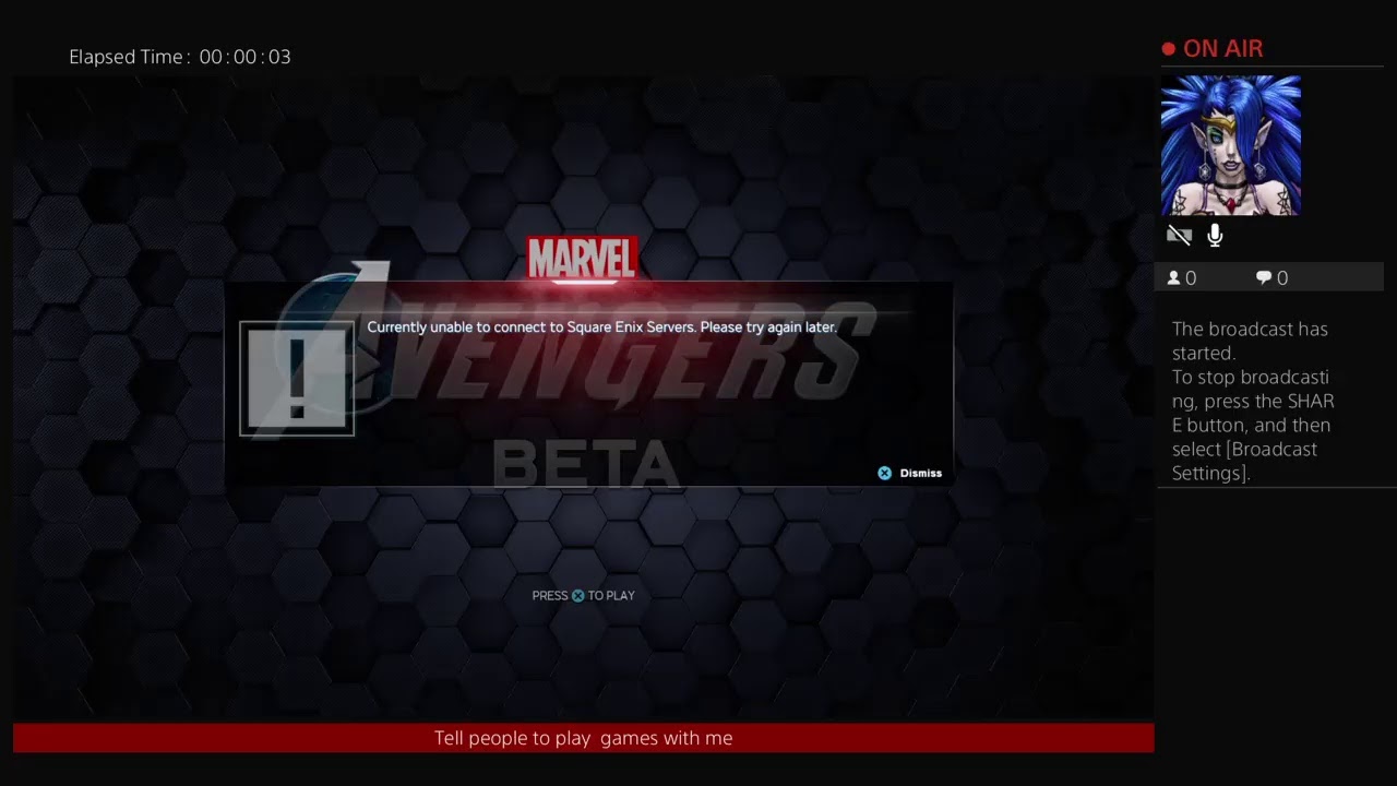 Reno playing Marvel Avenger Beta - YouTube