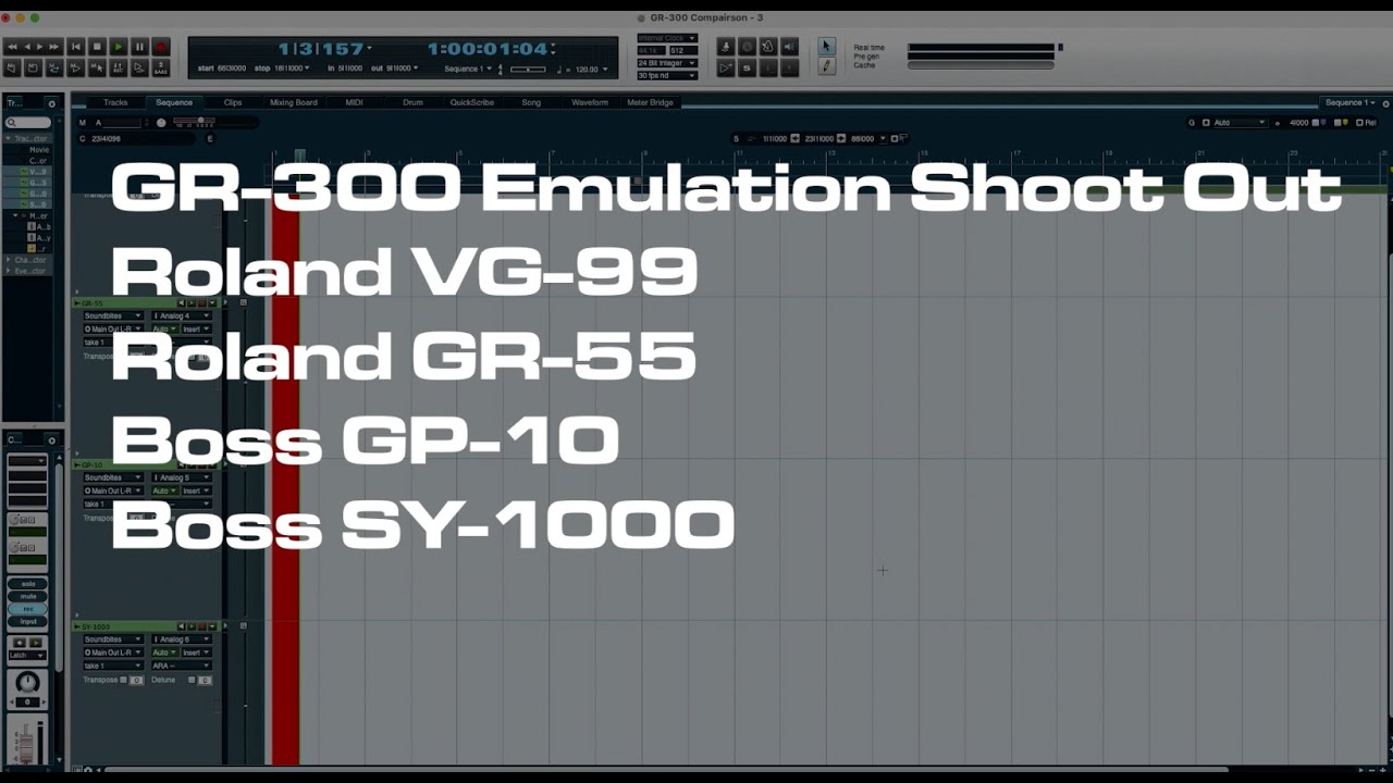 Boss SY-1000 Best GR-300 Emulation: Roland VG-99, GR-55 and Boss GP-10 ...
