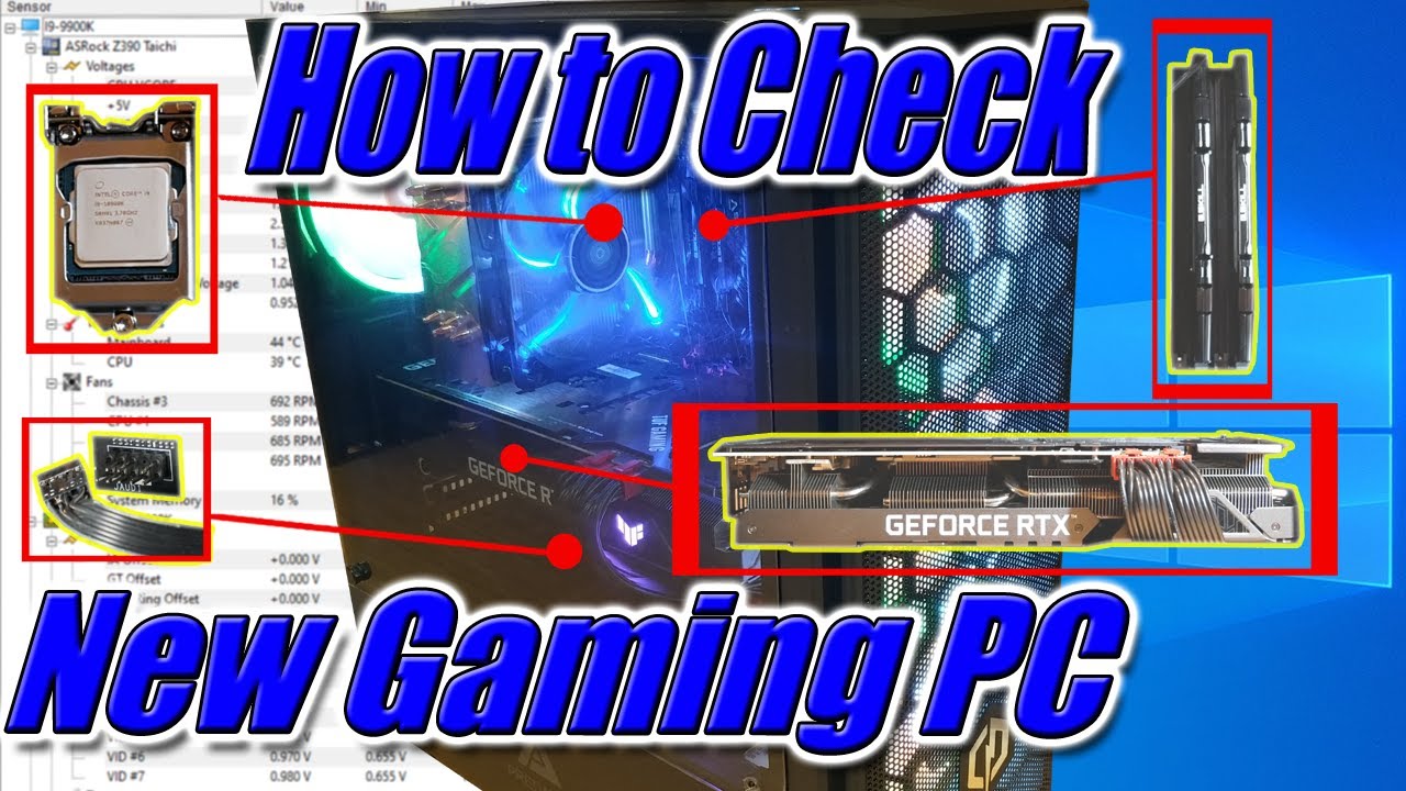 How to Check - New Gaming PC - YouTube