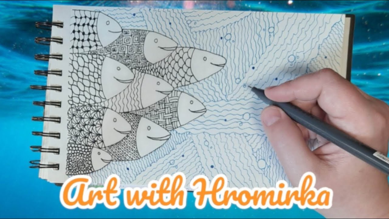 How to draw fish? | Art with Hromirka - YouTube