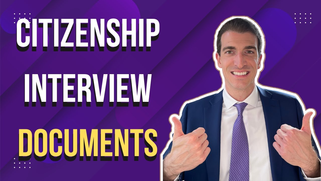 Citizenship Interview Documents - Things You Should Bring - YouTube