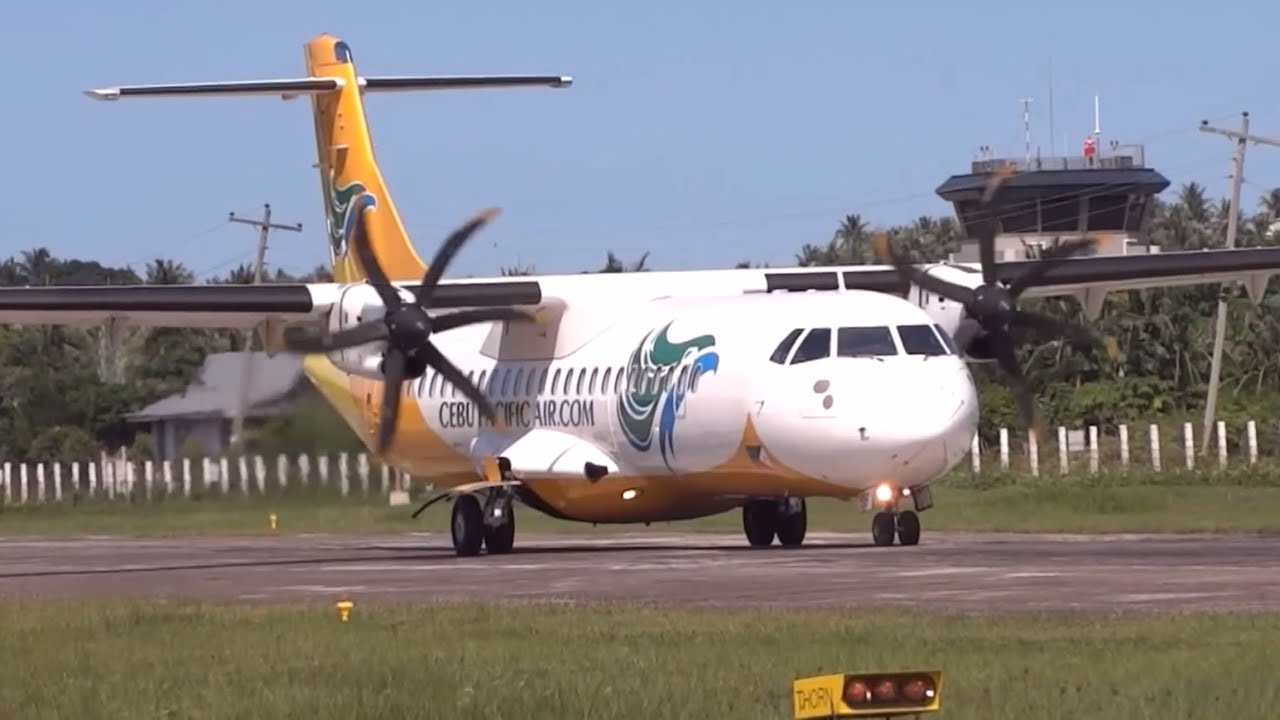 Cebu Pacific ATR 72-500 RP-C7258 Take Off @ Caticlan/Boracay Airport ...
