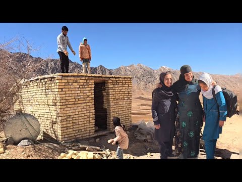 The hopeful smiles of two orphan girls: Grandma's cottage is blossoming day by day