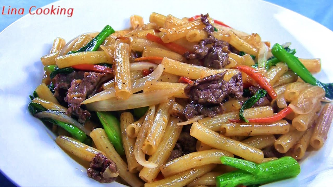 Công thức NUI XÀO NGON NHƯ NHÀ HÀNG ai cũng làm được || Lina Cooking ...