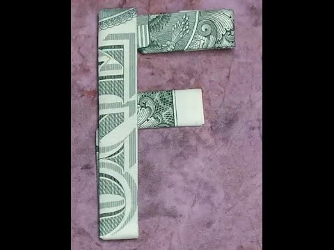 Fold Origami Alphabet Letter F