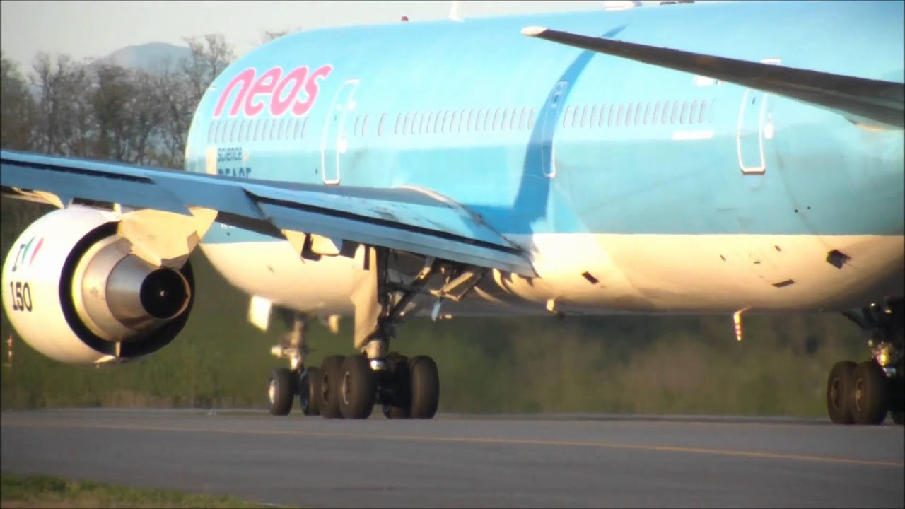 Neos Boeing 767-306 T/O Milan Malpensa Airport ( Celebrating 150th ...