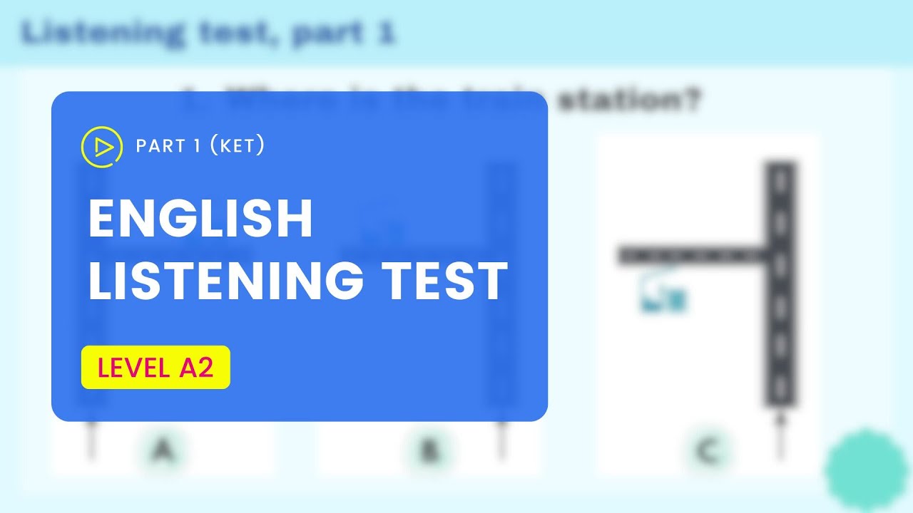 A2 Level | Easy English Listening Test - Part 1 (KET) - YouTube