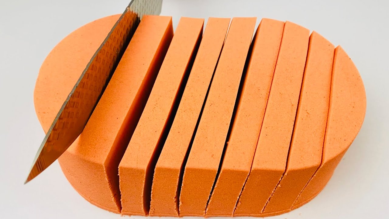 Kinetic Sand ASMR Cutting | Satisfying Video | 47 - YouTube