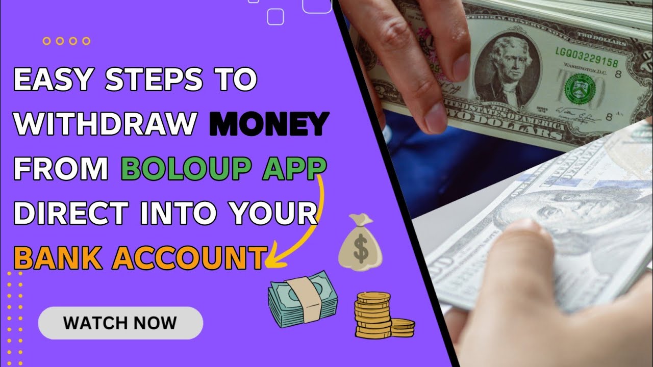 HOW TO WITHDRAW FROM BOLOUP APP - YouTube