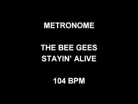 METRONOME 104 BPM The Bee Gees STAYIN' ALIVE - YouTube