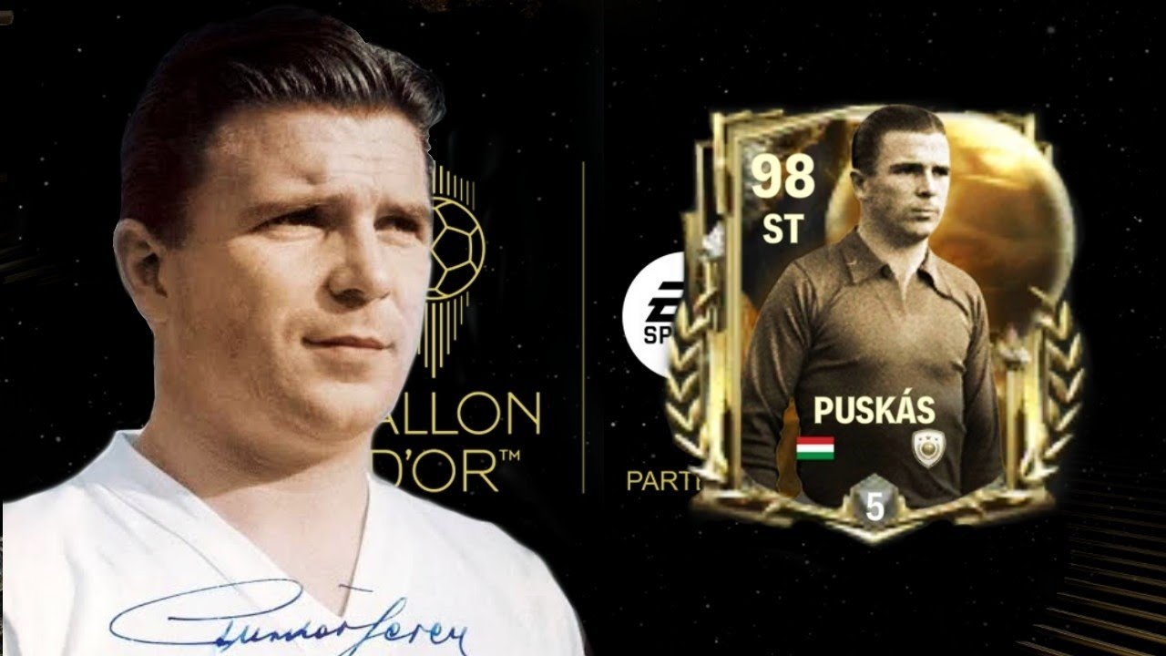 Puskas 98 Ballon D'or Icon Card Gameplay FC Mobile - YouTube