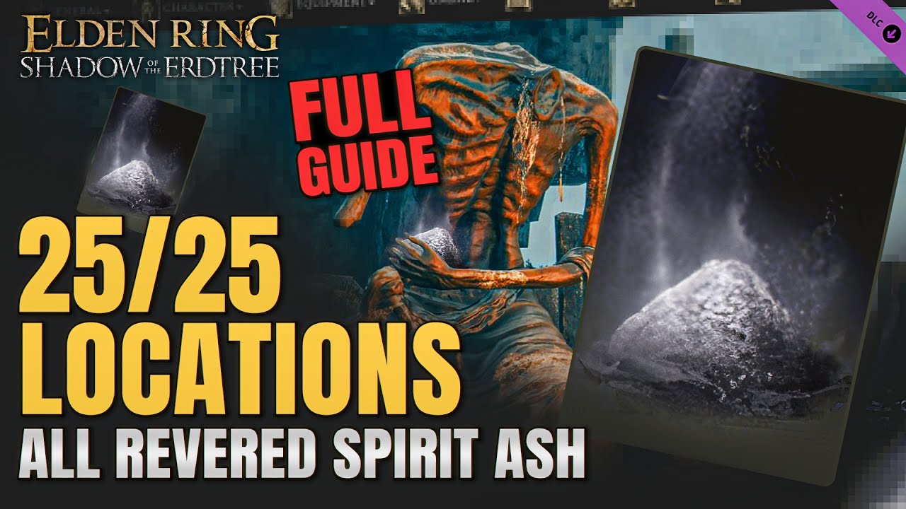 All Revered Spirit Ash Locations Elden Ring YouTube All Revered Spirit Ash Locations Elden Ring YouTube