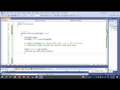 24. C# From Beginner To Pro | Introduction to Arrays in C# | Understanding different parts of ...