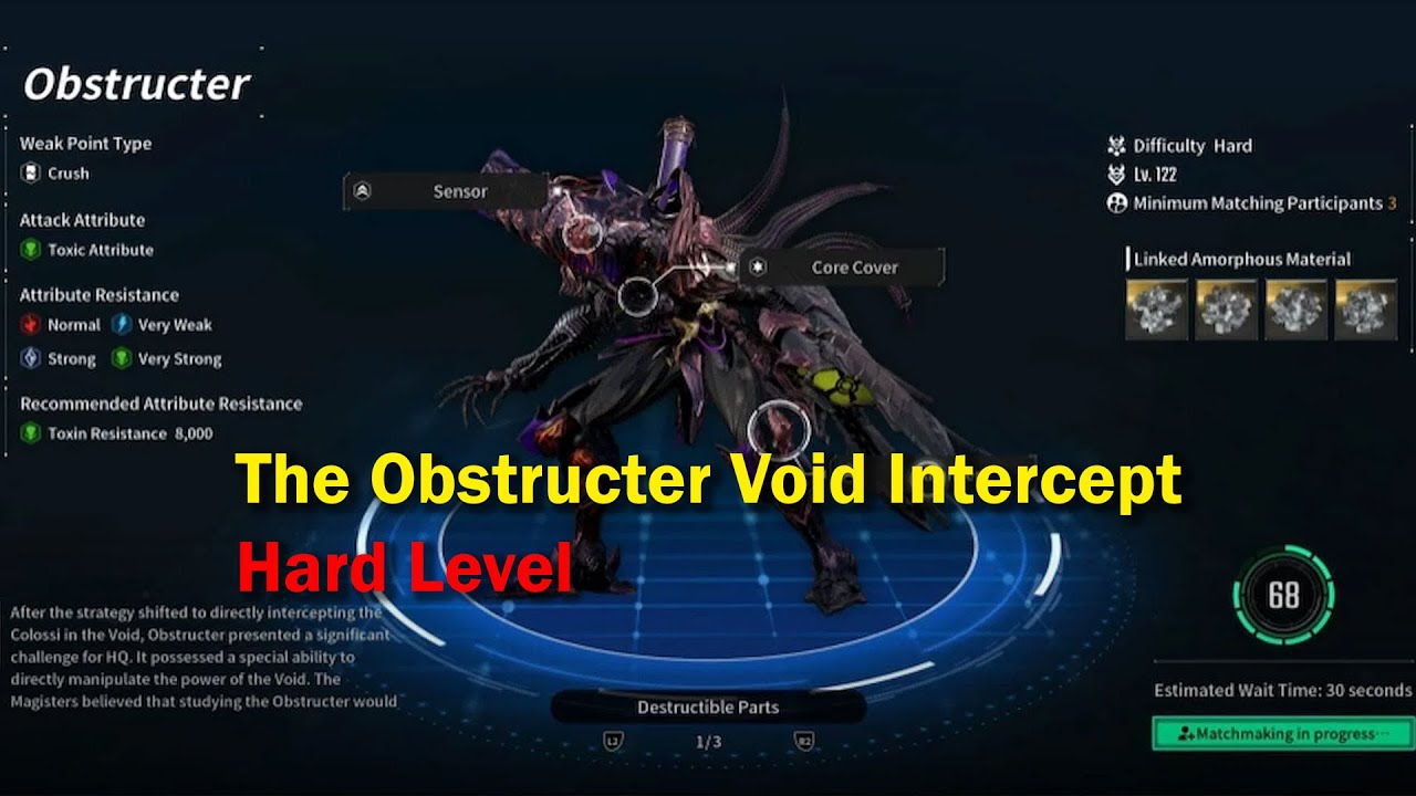 Void Intercept: Obstructor [Hard level] - How to kill it? Simple Guide ...