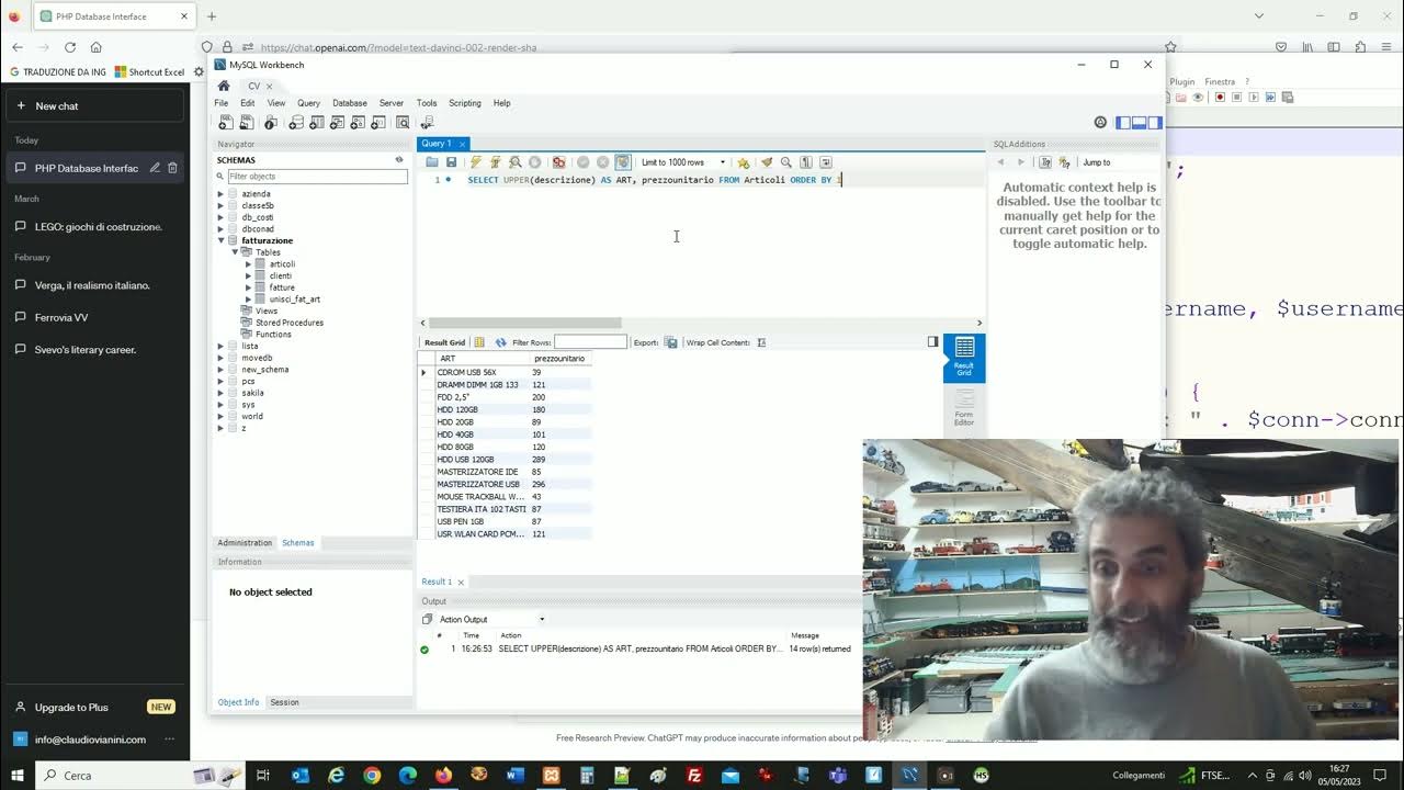 Lezione43 - Connessione a un database lato server - YouTube