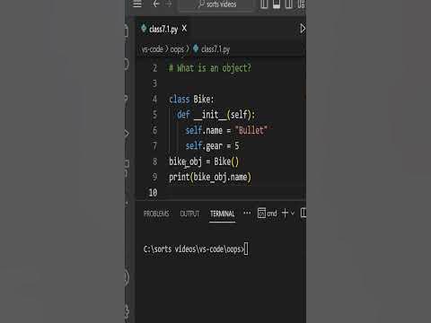 OOPs Python: what is object in python programming? | python objects #python #coding #shorts ...