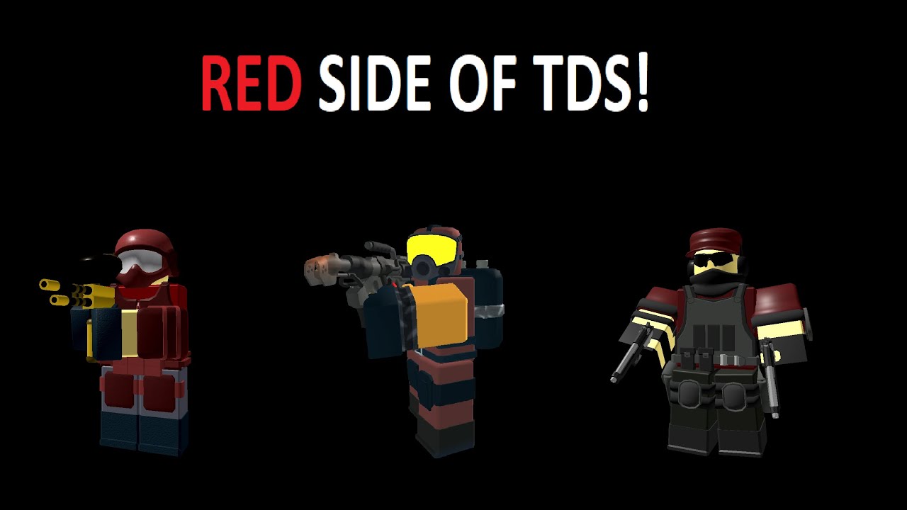Red side of tds! Tower Defense Simulator - YouTube