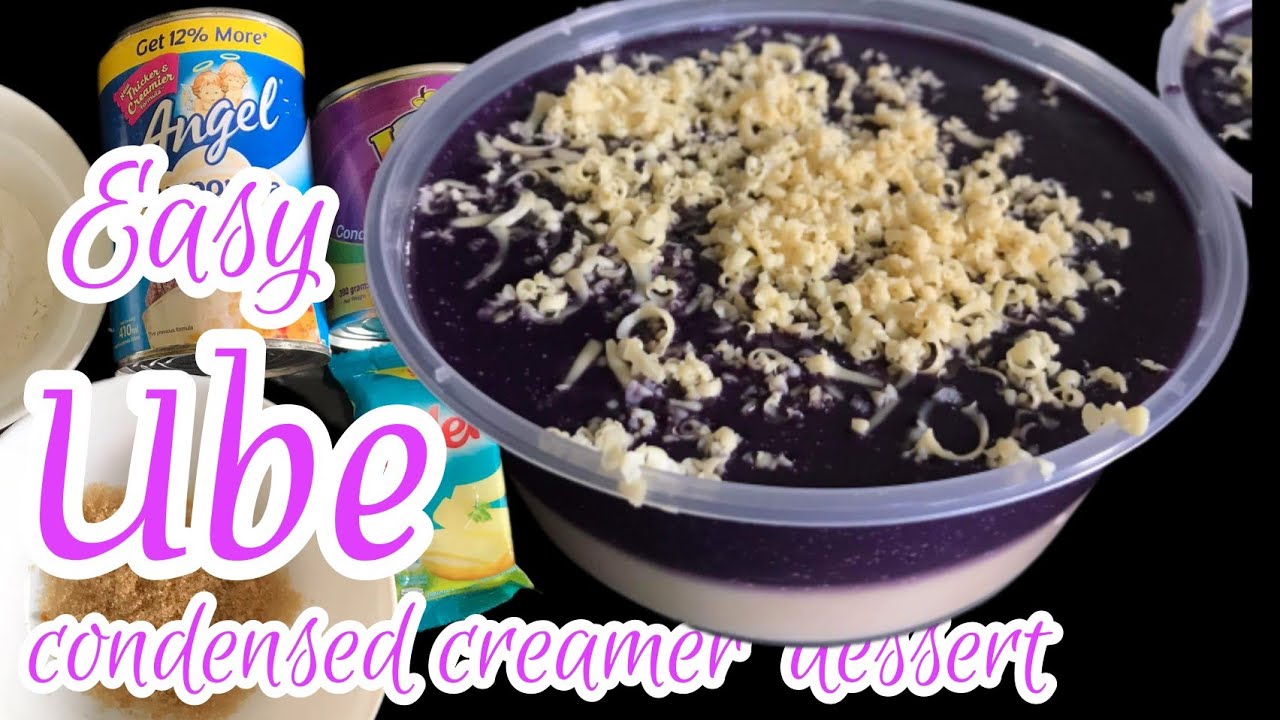How to make very easy & economy Ube condensed cream with evap milk ...