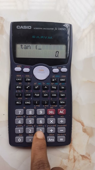Calculate Tangent π/4 Value Using Calculator | Casio fx-100MS #calculator #mathtricks # ...