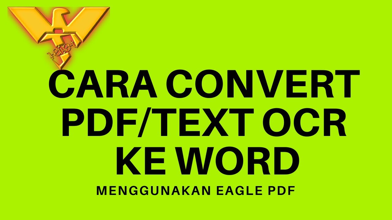 CARA MENGCONVERT FILE PDF KE WORD/TEXT OCR JEPRETAN KAMERA HP SECARA ...