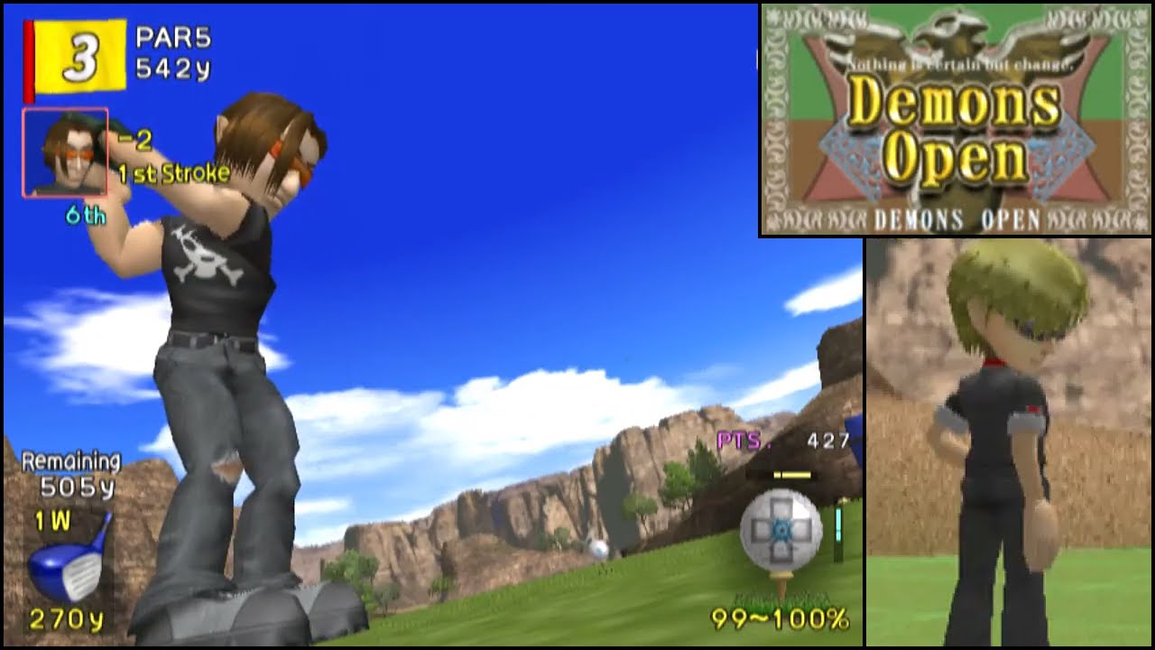 Hot Shots Golf 3 - Demons Open as Zeus - YouTube