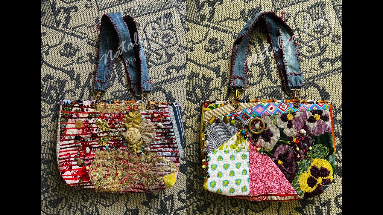 How to Make an Upcycled Patchwork Shoulder Bag | Slow Stitching ...