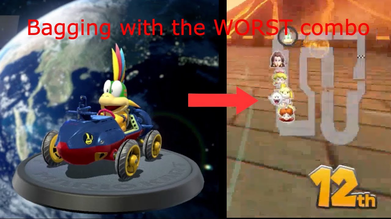 Can I win AND bag with the worst combo in MK8 Deluxe? - YouTube