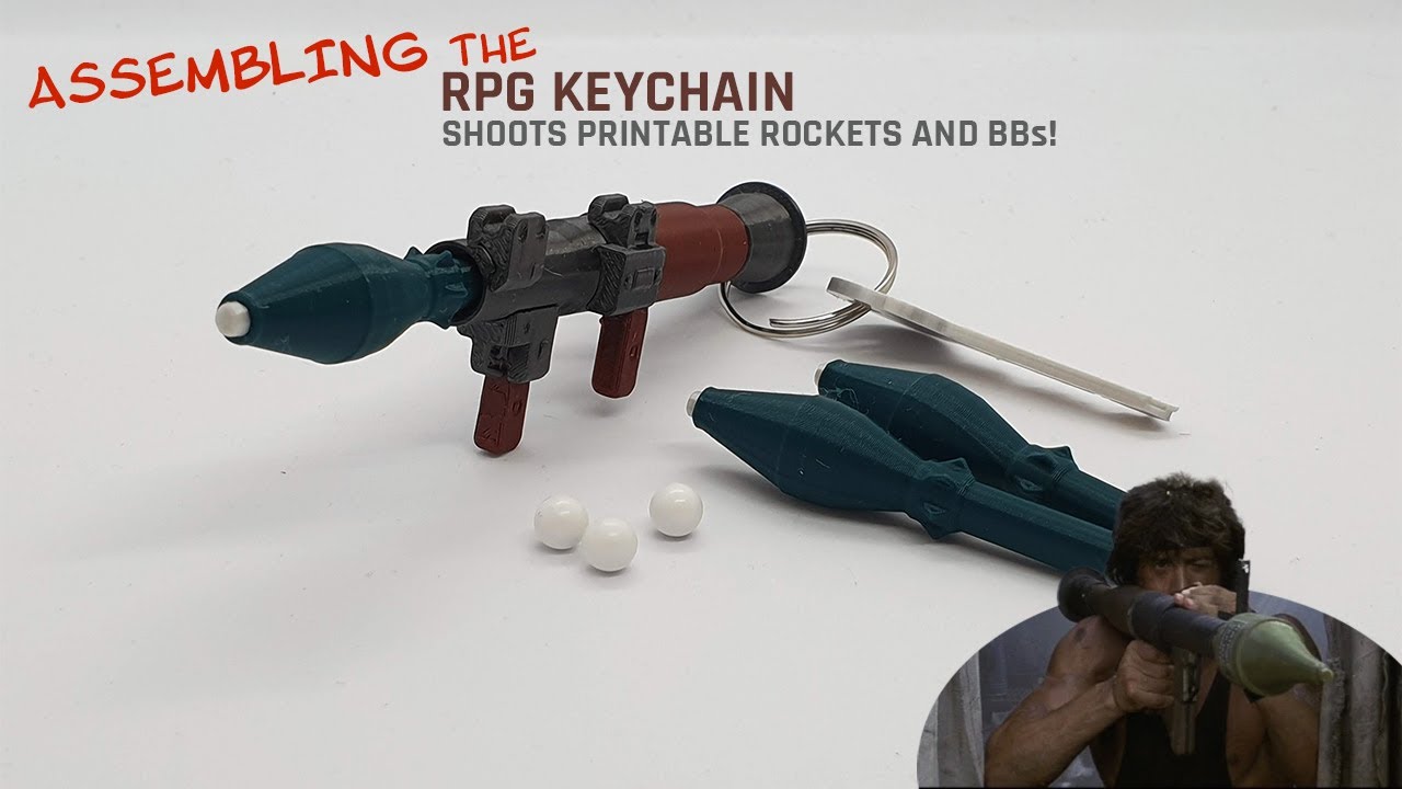 RPG-6mm Keychain assembly guide — functional BB blaster - YouTube