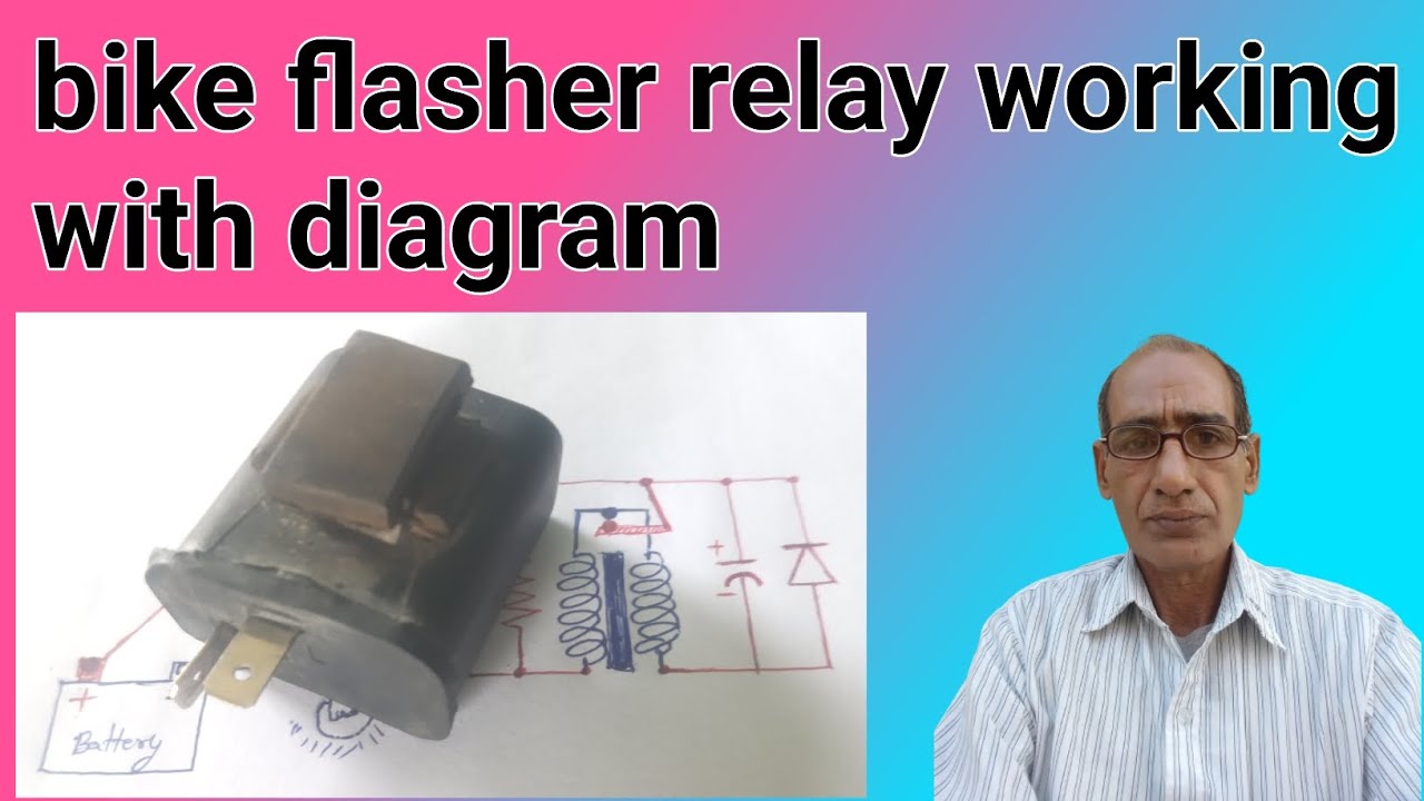{164} bike flasher circuit diagram | bike flasher relay working - YouTube