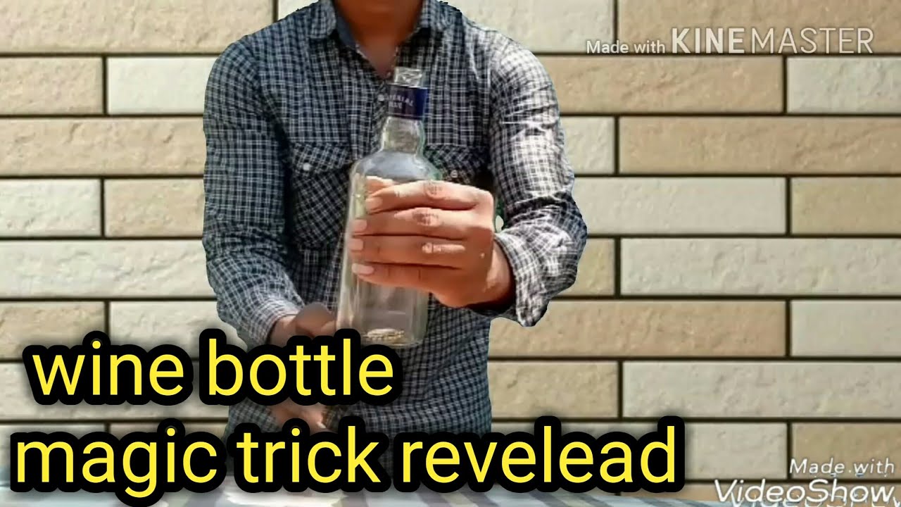 wine bottle magic trick revelead - YouTube