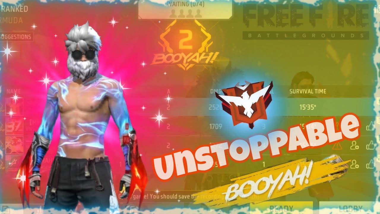 Unstoppable Gameplay | free fire max |Heroic loby | 2 booyah - YouTube