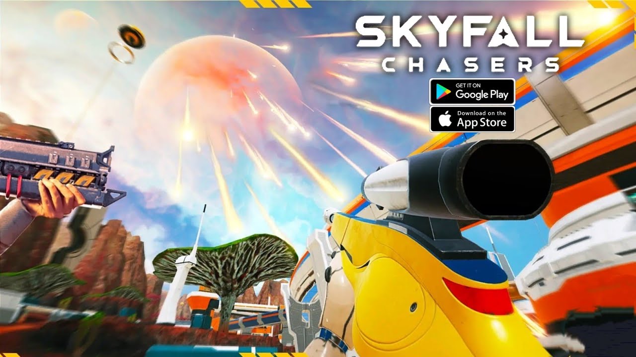 SKYFALL CHASERS Android Beta Gameplay - New Sci-Fi FPS Shooter - YouTube