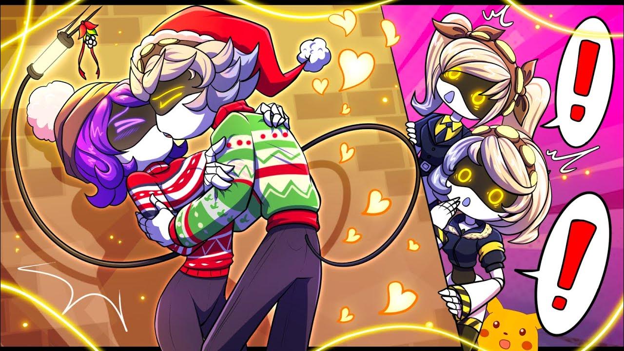 Uzi X N's SPECIAL Christmas Kiss (Murder Drones Comic Dub) - YouTube