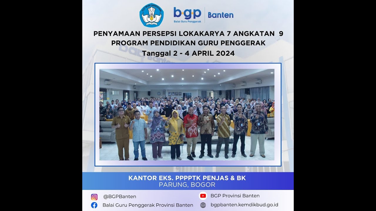 🔴Penyamaan Persepsi Lokakarya 7 Angkatan 9 PPGP Balai Guru Penggerak ...