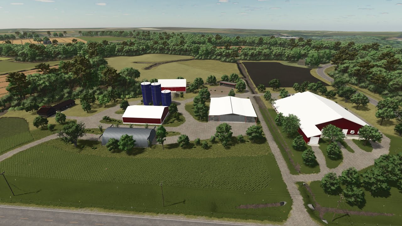 building a new 1980s farm - fs25 Farmville NC - YouTube