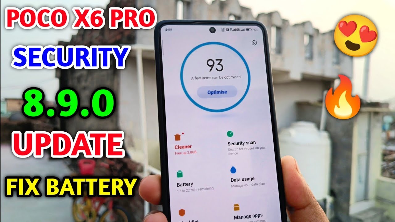 Poco X6 PRO New Security App 8.9.0 Update Fix Battery & Heating Issue 🔥 ...