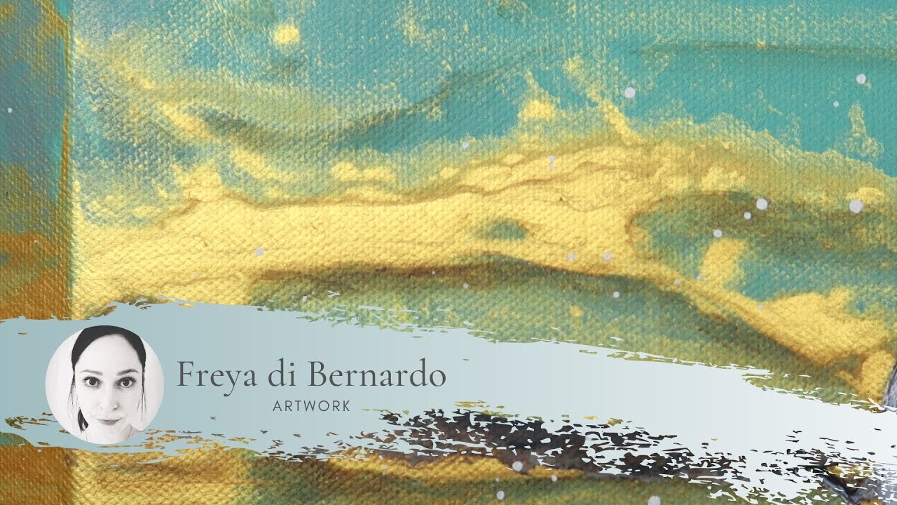 Malen mit Acrylfarben auf Leinwand, Demo, Artwork Freya di Bernardo ...