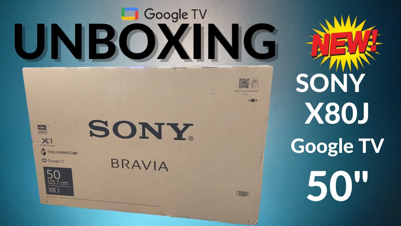 🔥How To Unboxing & First Look | Sony X80J 50" Google TV 4K TV [Online ...