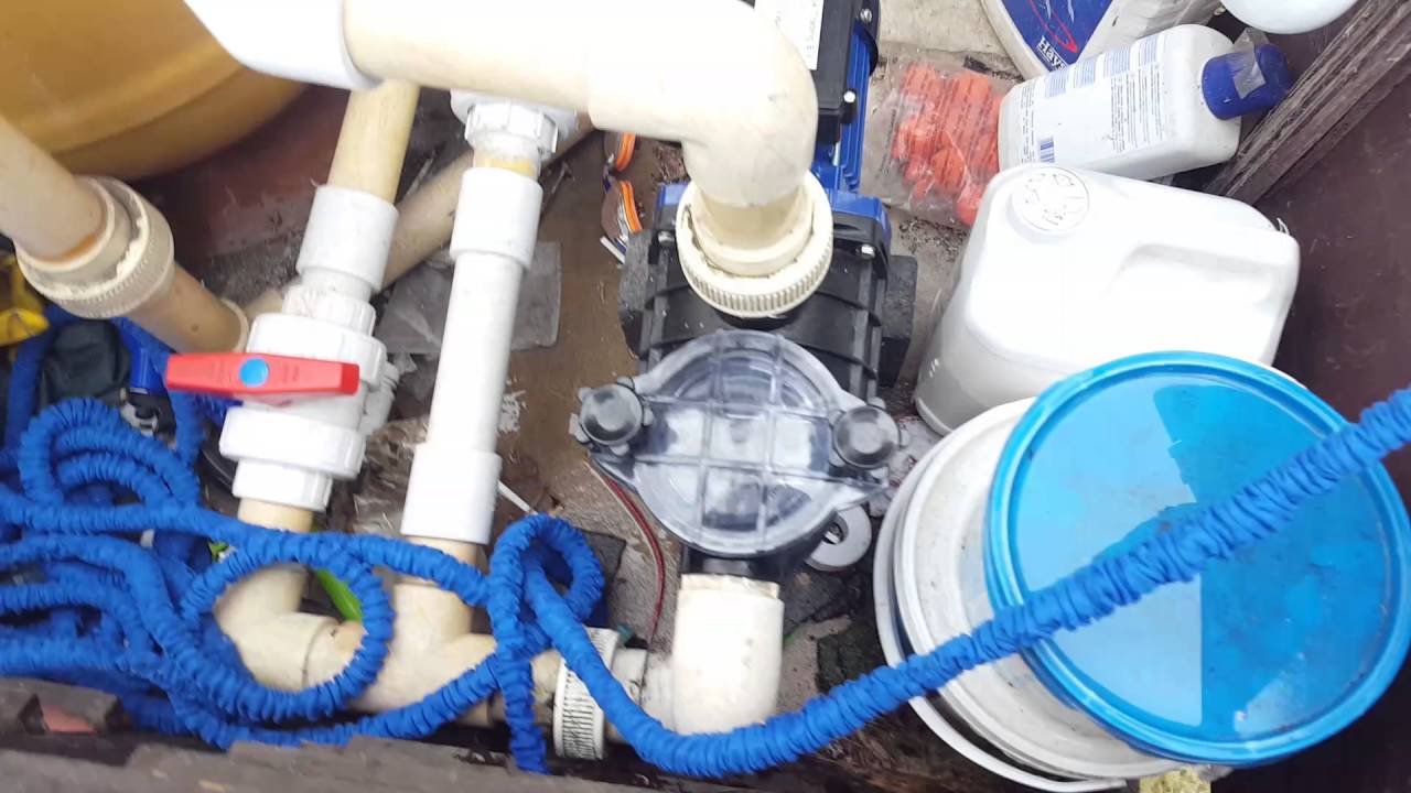 How to prime a non self priming swimming pool pump - YouTube