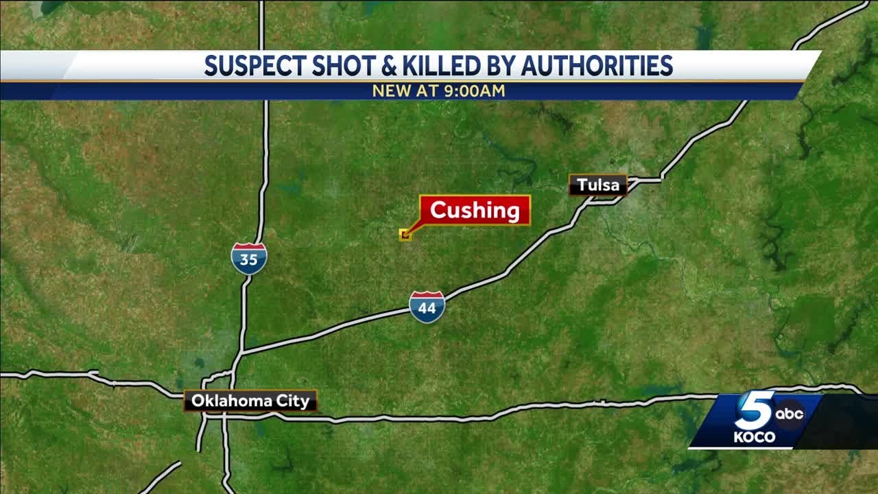 Cushing chase suspect shot and killed after firing at officers, OHP ...