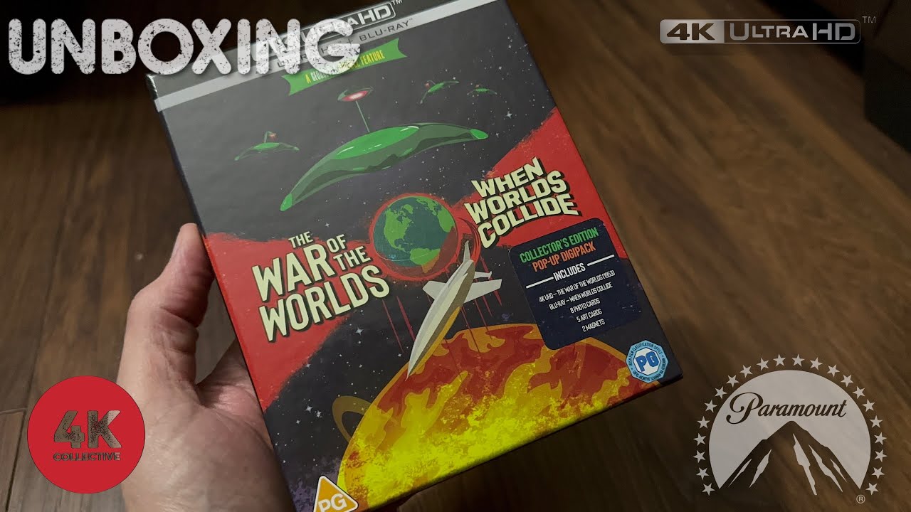 The war of the worlds 4k UltraHD Blu-ray collectors edition unboxing ...
