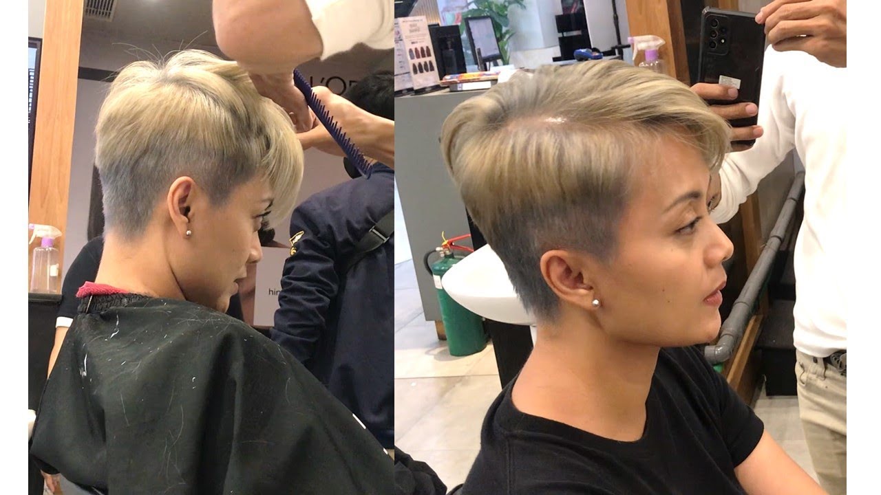 BLEACH, COLOUR, AND PIXIE CUT IN HAIR SALON - PART 6 - YouTube